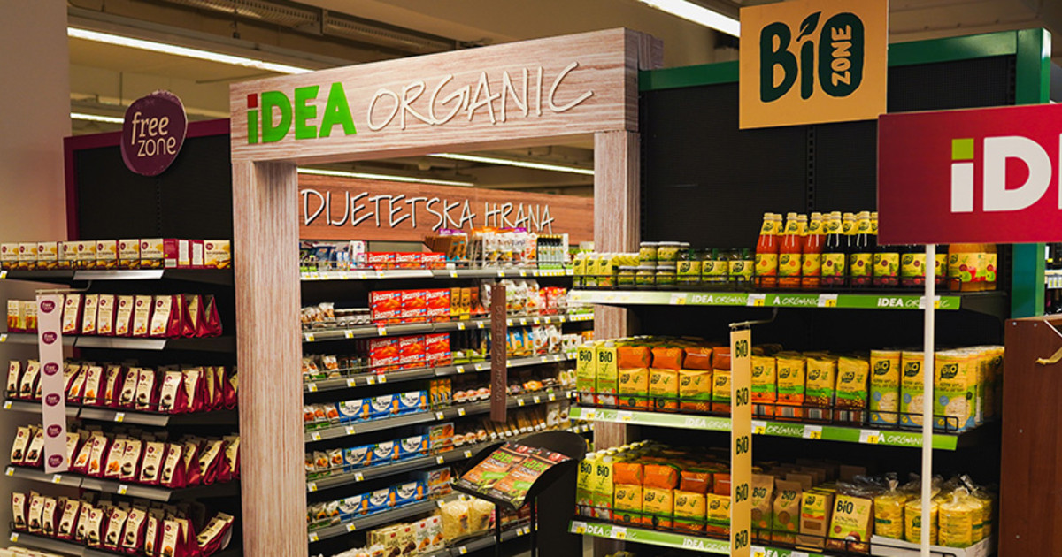 IDEA Organic, novo odjeljenje u IDEI Super Podgorica | Idea