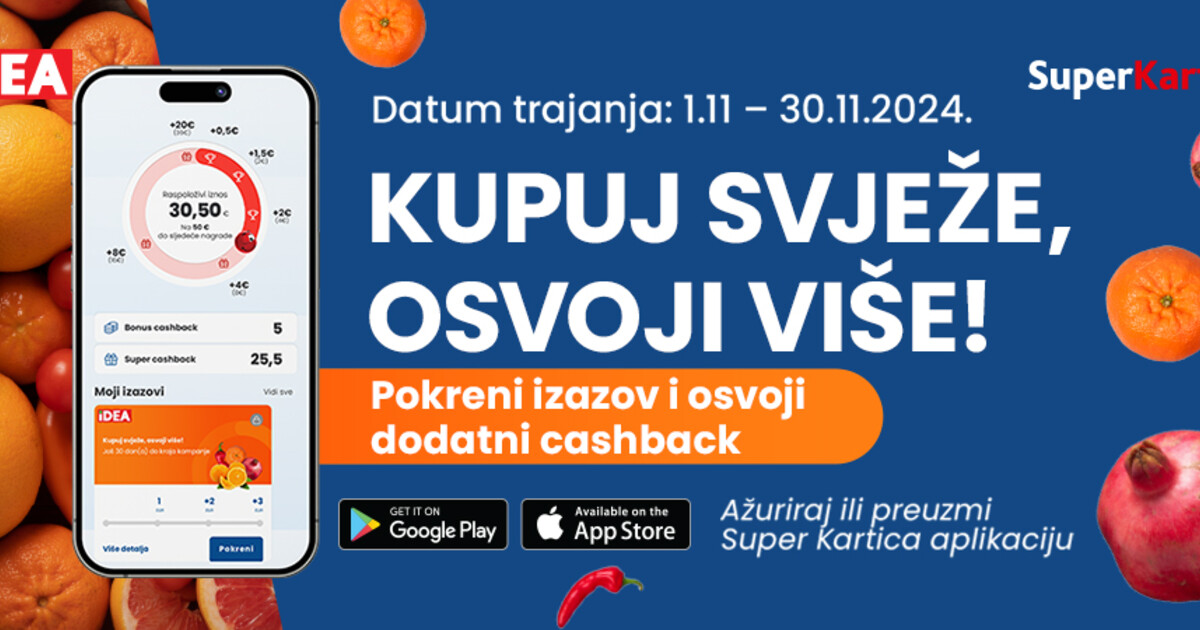 Izazov svježe energije - kupuj svježe, osvoji više! | Idea
